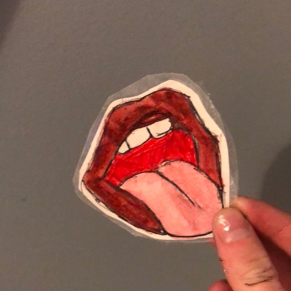Other | Sticking Out Tongue Sticker | Poshmark